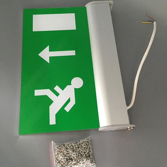 Fire - Proof Battery Powered Double Sided Exit Signs Led Emergency Signs