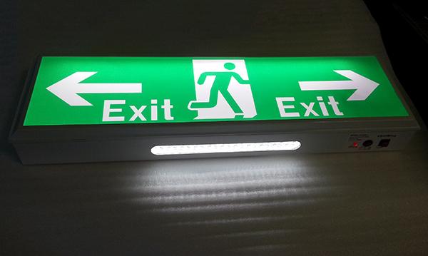 IP20 Fire - retardant Industrial Rechargeable Led Exit Signs for office ...