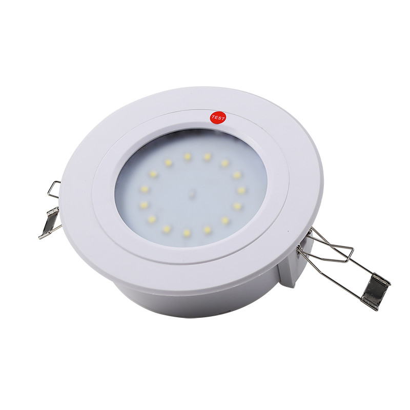 3W Round LED Emergency Downlight With 3 Years Warranty Battery ...