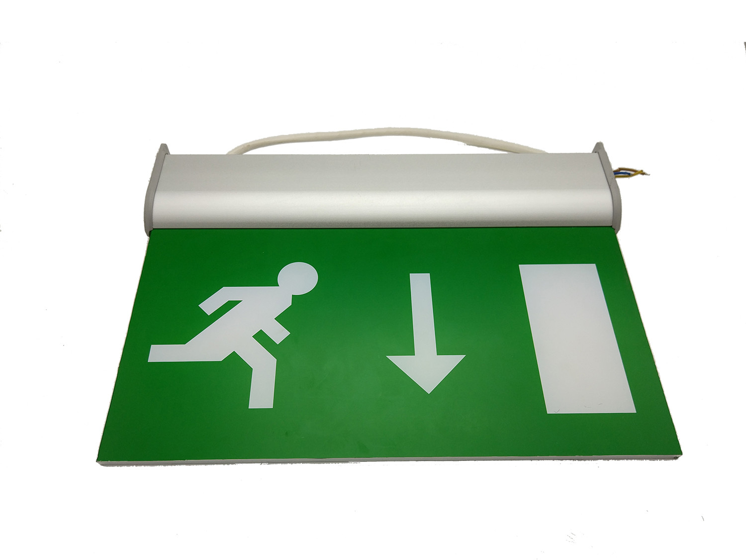 Rechargeable Double - Sided LED Emergency Exit Sign , 3 Hours Escape Sign